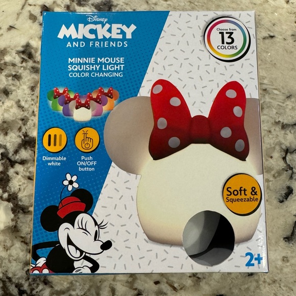 Disney | Other | Minnie Mouse Squishy Color Changing Led Night Light ...